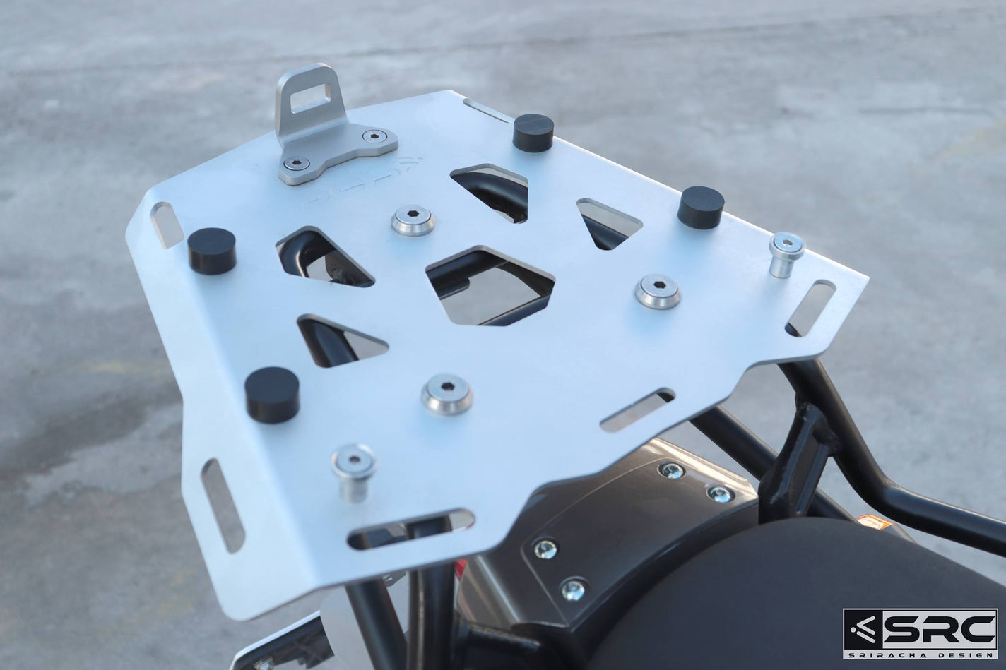 ROYAL ENFIELD HIMALAYAN 411 & SCRAM Rear cargo rack & grab rails – SRC ...